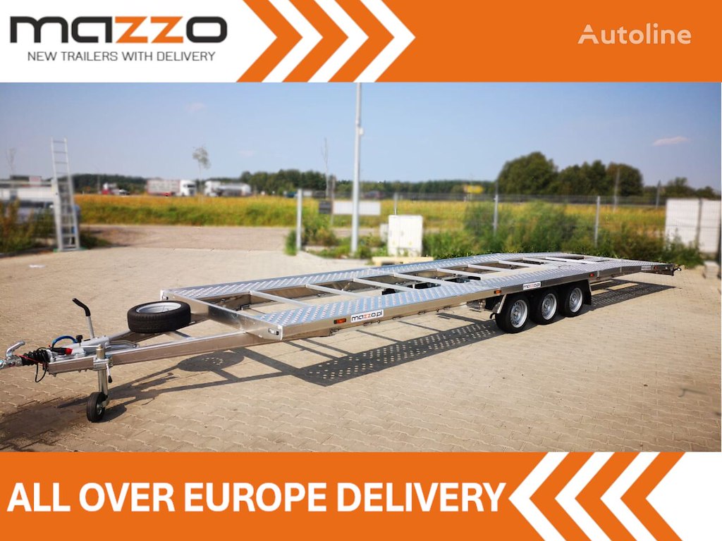 Nova T85AL Only 670kg empty! 8.5m full ALU trailer for two cars CAPAC prikolica autotransportera