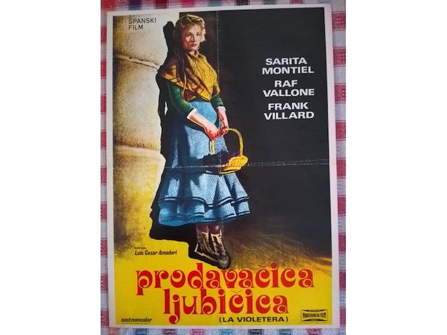 plakat PRODAVAČICA LJUBIČICA