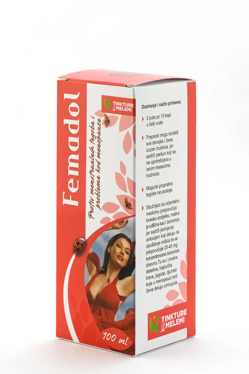 TINKTURE & MELEMI Femadol Tinktura za ublažavanje menstrualnih tegoba, 100 ml