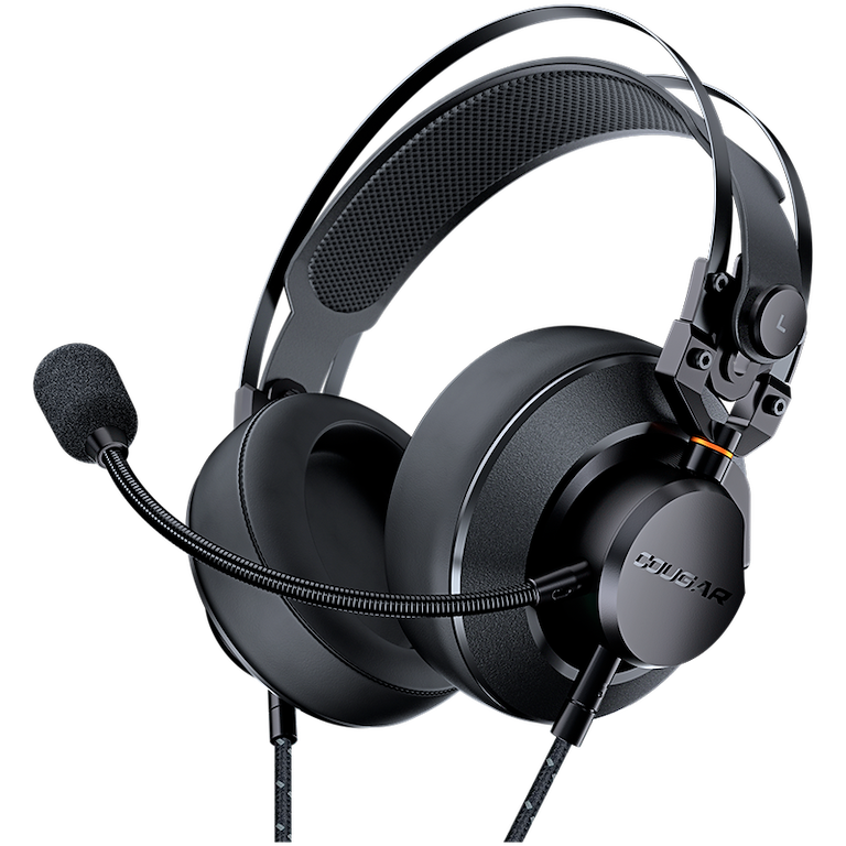 COUGAR GAMING Cougar I VM410 I 3H550P53B.0002 I Headset I 53mm Driver / 9.7mm noise cancelling Mic. / Stereo 3.5mm 4-pole and 3-pole PC adapter / Suspended Headband / Black