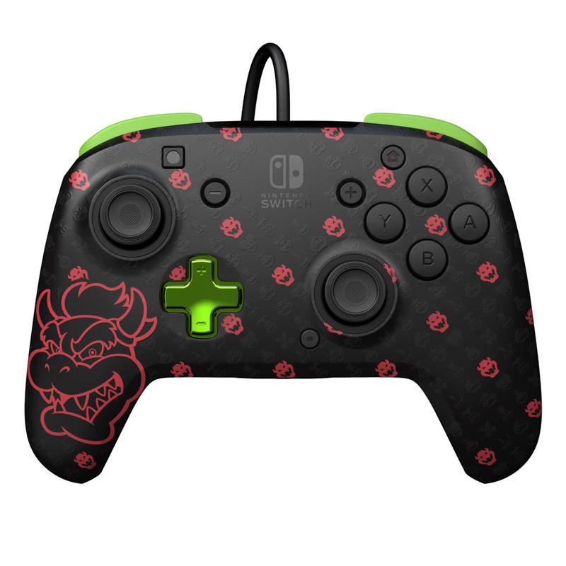 PDP Nintendo Switch Rematch Wired Controller - Bowser Glow In The Dark