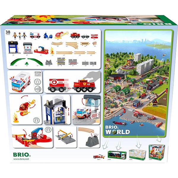 Brio Policijski i vatrogasni set BR36025