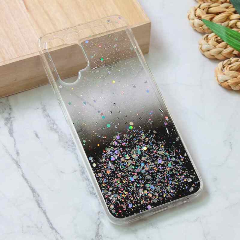 Maska silikon Glitter za Samsung A13 4G crna