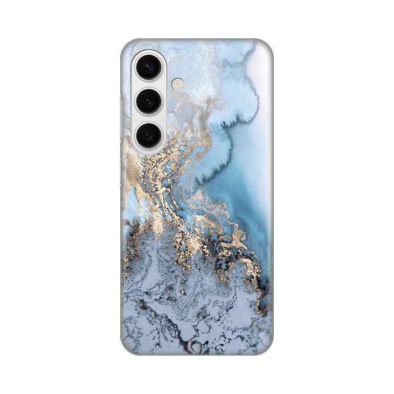 Maska silikon Print za Samsung S921B Galaxy S24 Blue Gold Marble