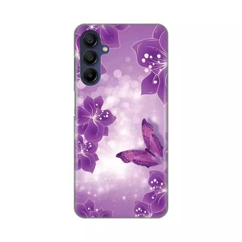 Maska silikon Print za Samsung A156B Galaxy A15 5G Butterfly And Flowers