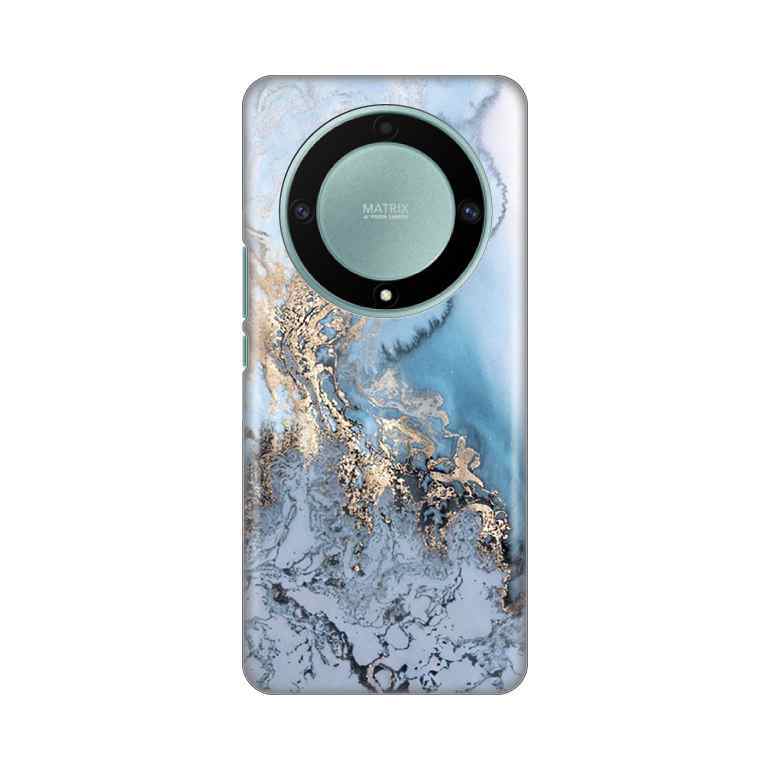 Maska silikon Print za Honor Magic 5 Lite Blue Gold Marble