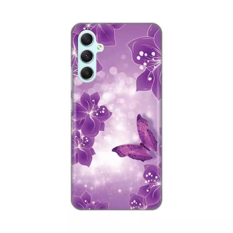 Maska silikon Print za Samsung A346B Galaxy A34 5G Butterfly And Flowers