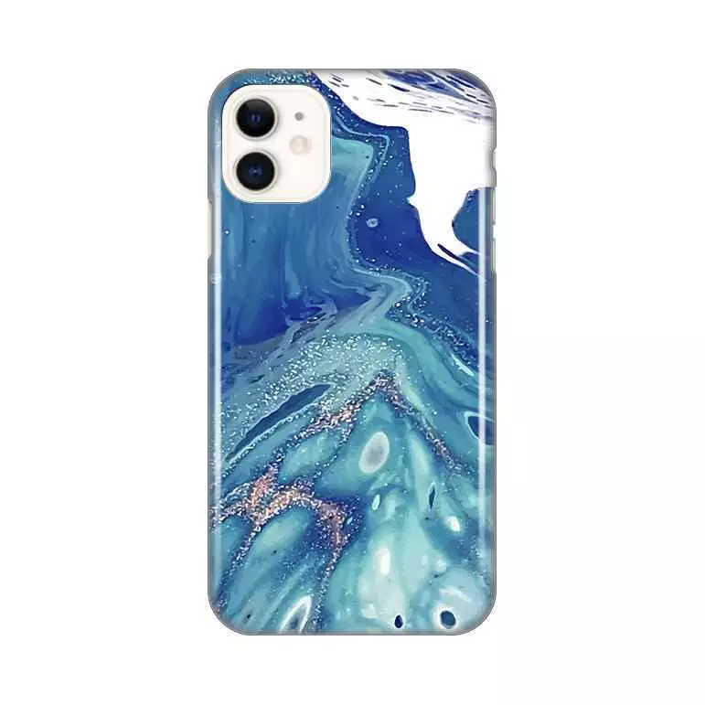 Maska silikon Print za iPhone 11 Blue Marble