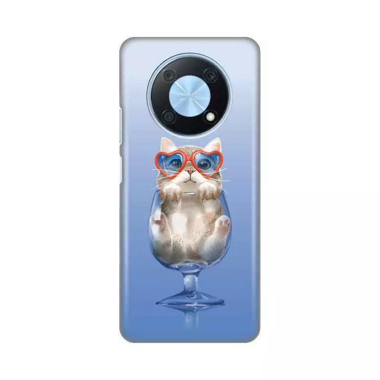 Maska silikon Print za Huawei Y90 Funny Cat