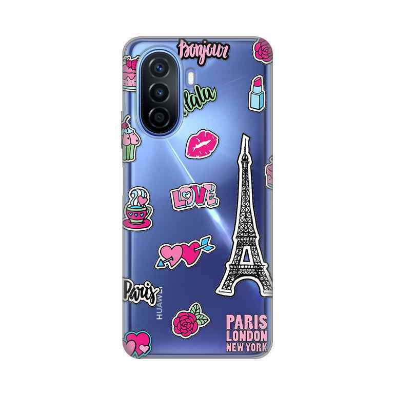 Maska silikon Print za Huawei Nova Y70/Y70 Plus Love Paris