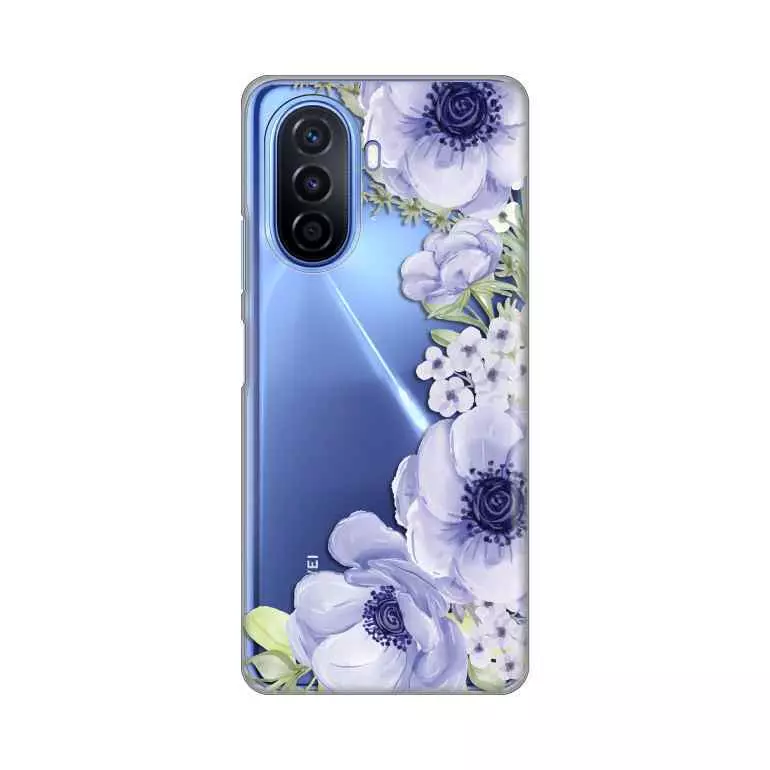 Maska silikon Print za Huawei Nova Y70/Y70 Plus Blue Roses