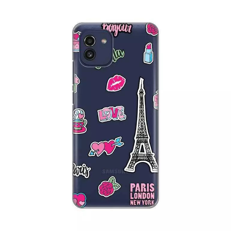 Maska silikon Print za Samsung A03 Love Paris