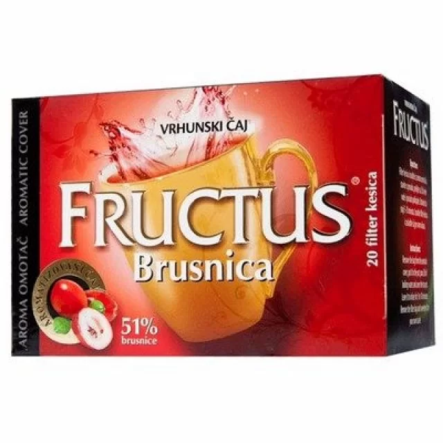 Brusnica filter čaj 51% 20 kesica