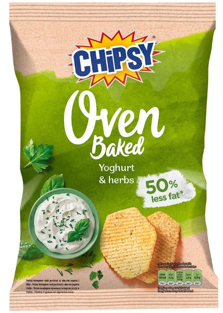 CHIPSY OVEN BAKED JOGURT&BILJE 125G