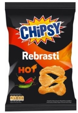 CHIPSY REBRASTI HOT 140G