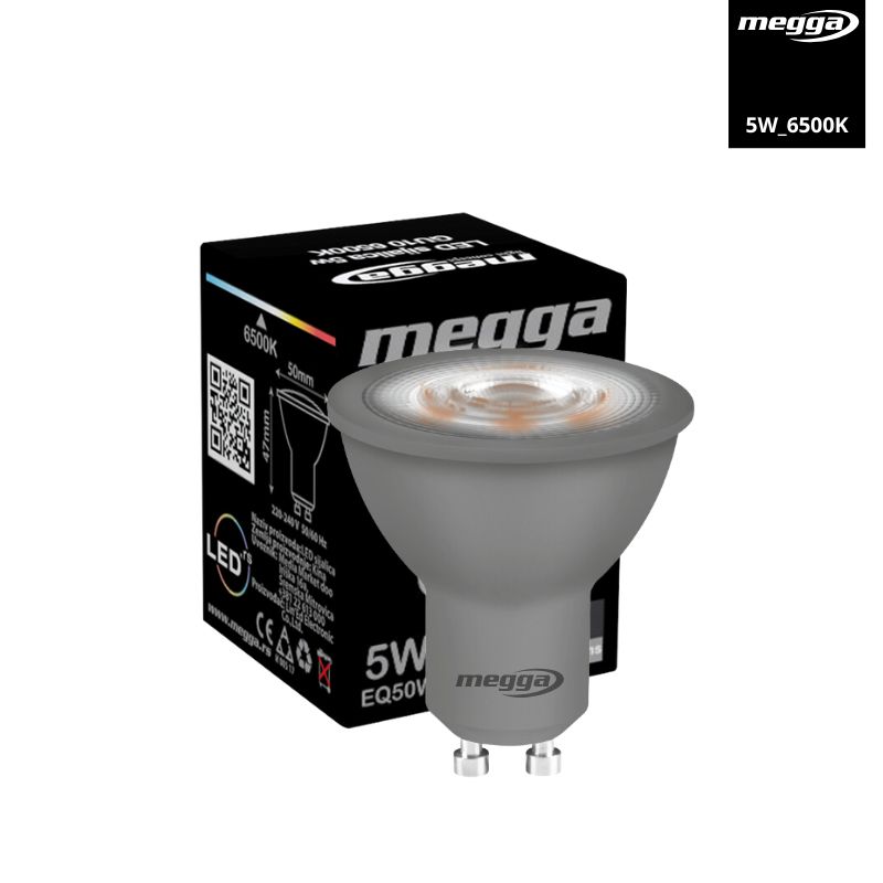 MEGGA, LED SIJ. LED SIJALICA GU10 GU10 5W GREY 6500K, 005799