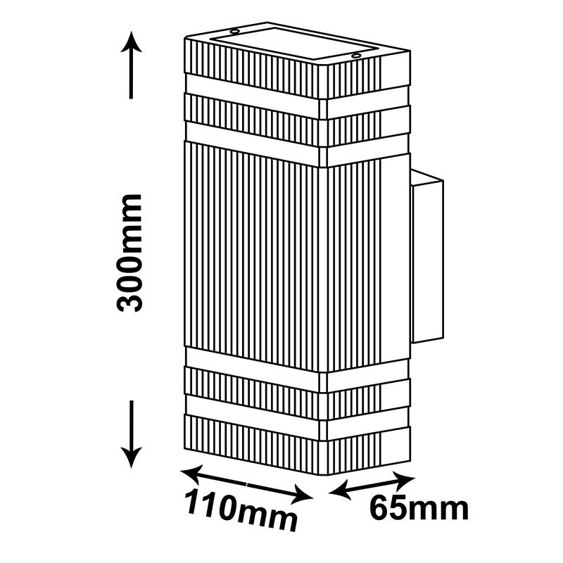 MEGGA, ANNA SPOLJNA L. 2R GU10 WH, 000135