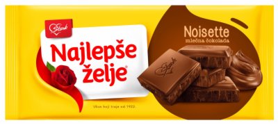 COKOLADA MLECNA NOISETTE NAJLEPSE ZELJE 180G
COKOLADA MLECNA NOISETTE NAJLEPSE ZELJE 180G