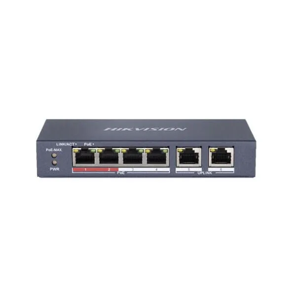 POE SWITCH HIKVISION DS-3E0106P-E/M 4-PORTNI