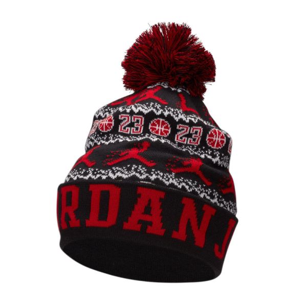JORDAN PEAK BEANIE 'BLACK JINGLE BELL'