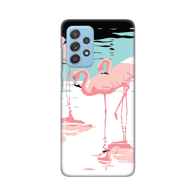 TORBICA SILIKONSKA PRINT ZA SAMSUNG A525F/A526B/A528B GALAXY A52 4G/A52 5G/A52S 5G PINK FLAMINGOS