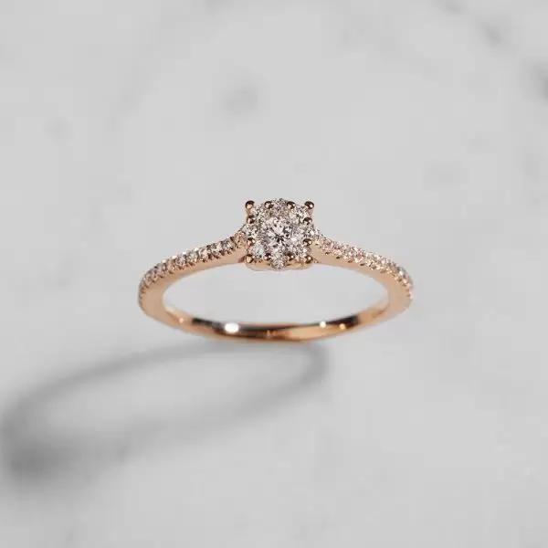 Verenički prsten roze zlato, 0749