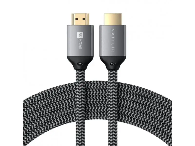 SATECHI 8K ULTRA HD HIGH SPEED HDMI BRAIDED CABLE 2M – BLACK