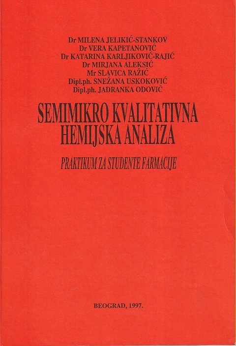 SEMIMIKRO KVALITATIVNA HEMIJSKA ANALIZA