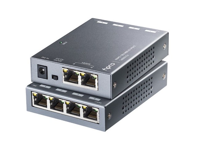 Cudy FS1006PL 6-Port 10/100M PoE+ Switch, 60W external, max 32W/PoE, UPLINK, 250m, 4KV protection