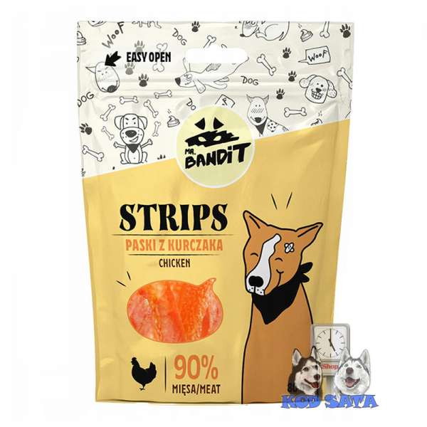 Mr. Bandit Poslastica Za Pse, Pileće Trakice 80g