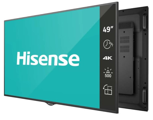 TV HISENSE 49 inca 49BM66AE 4K UHD 500 nita Digital Signage Display - 24/7 Operation