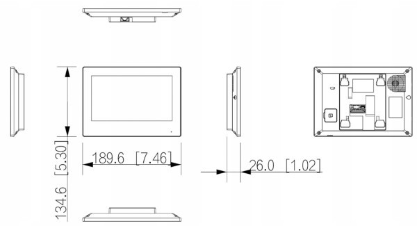 Monitor Interfon VTH2621G-WP ip SIP 2.0 Video interfon Hands free