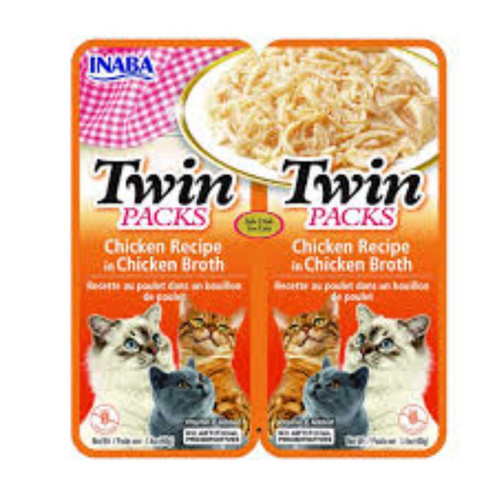 INABA Twin Packet za mačke - Piletina 12x80g