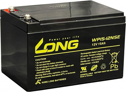 Baterija Long WP15-12NSE 12V 15Ah