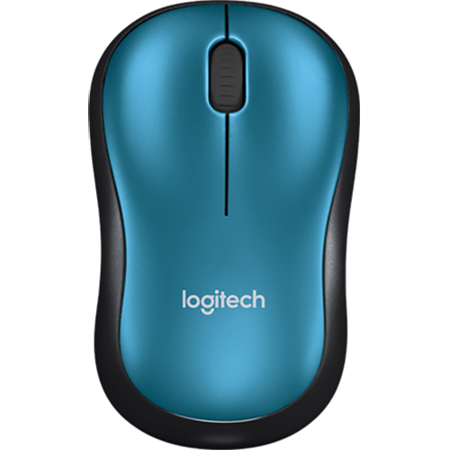 Logitech M185 bežični optički miš USB 1000dpi crno plava boja | 910-002236