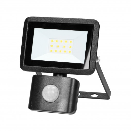 ADVITI AD-NL-6252BLR4 10W 4000K 800 Lm LED reflektor sa senzorom crni IP44 FARO S