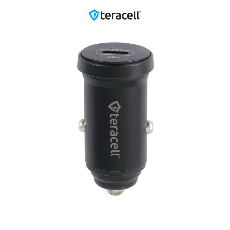 TERACELL Evolution TC-12 Auto-punjač PD, 20W, PD Lightning kabl, Crni