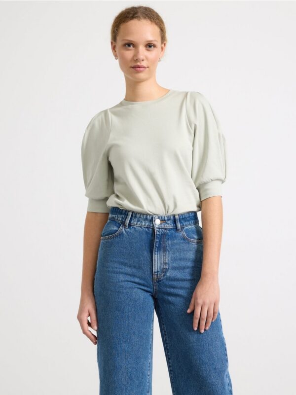 Majica – 100% pamuk – Top with puff sleeves