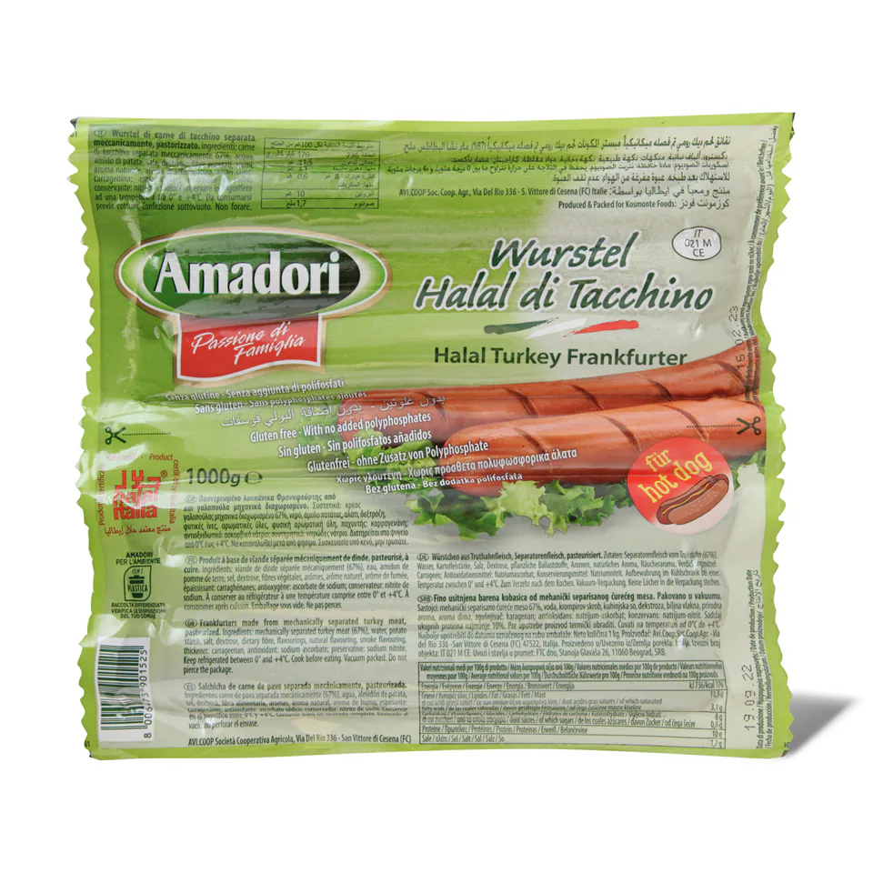 Cureci hot-dog Amadori 1kg