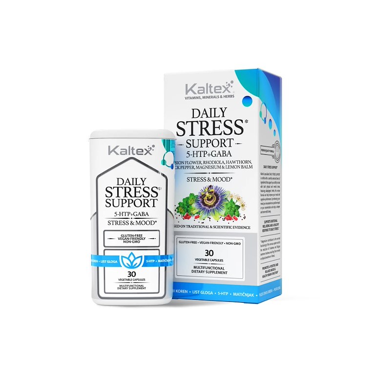 Kaltex Daily STRESS Support 5-HTP i GABA 30 Kapsula protiv Stresa i Napetosti