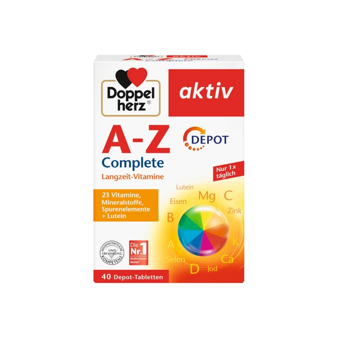 Doppelherz® Aktiv A-Z Complete DEPOT 40 Tableta; Multivitamini, Minerali i Lutein