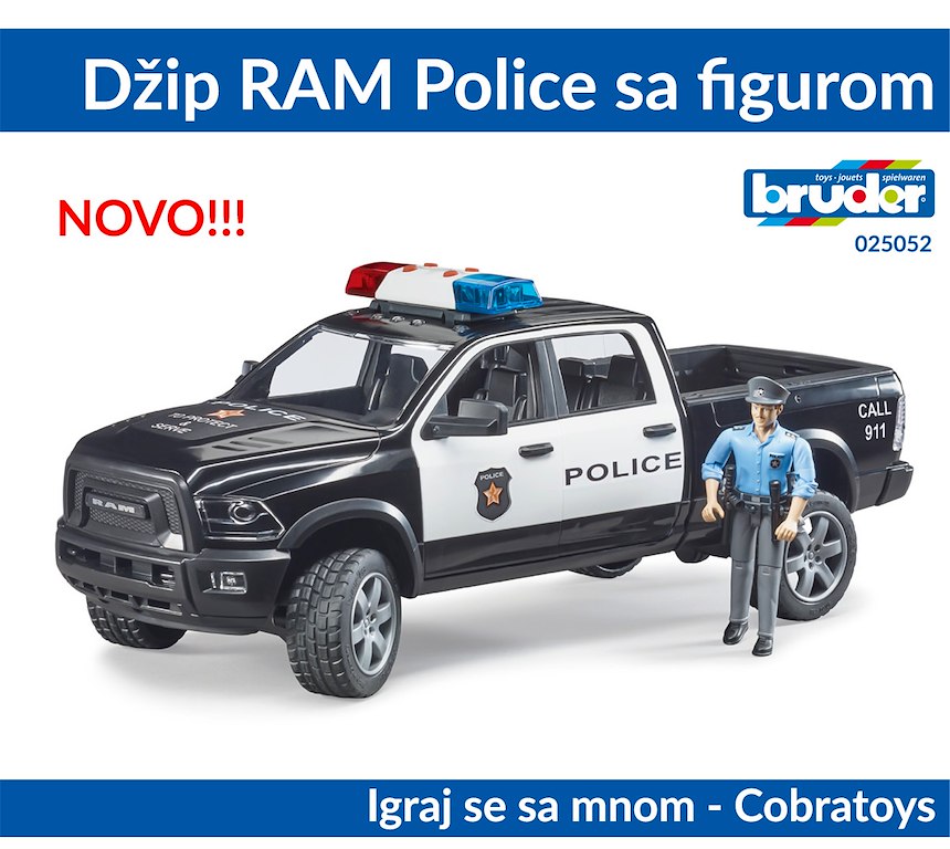 Džip Ram policijski sa figurom