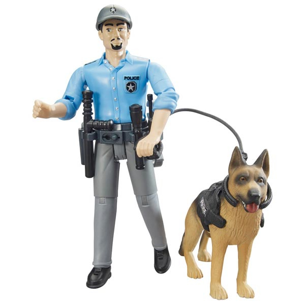 Figura policajac sa opremom i psom