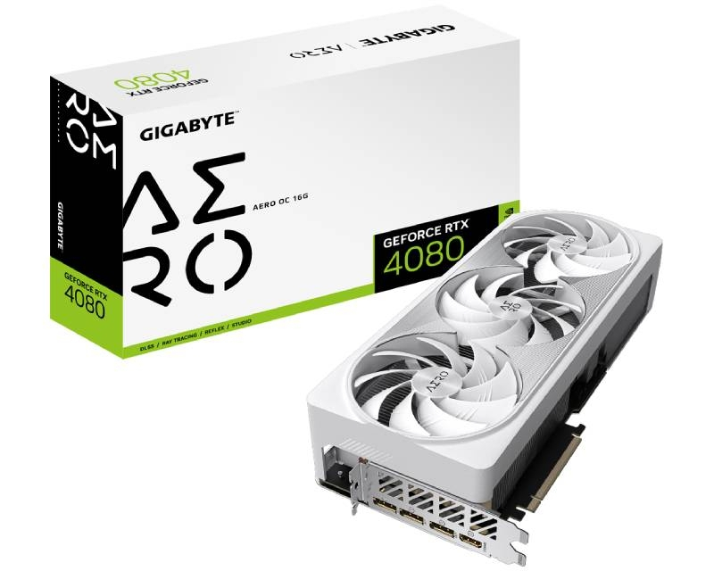 Grafička karta GIGABYTE RTX4080 GV-N4080AERO OC-16GD NVD/16GB/GDDR6X/256bit