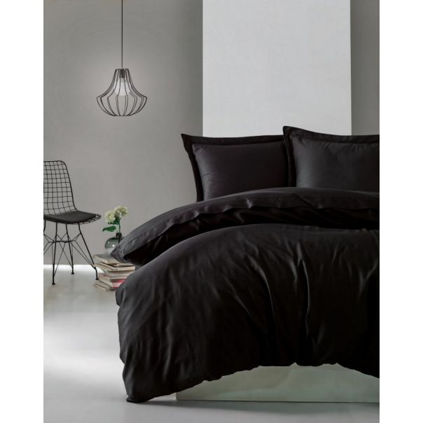 L`ESSENTIEL MAISON Satenska posteljina 240x220 cm Elegant Black