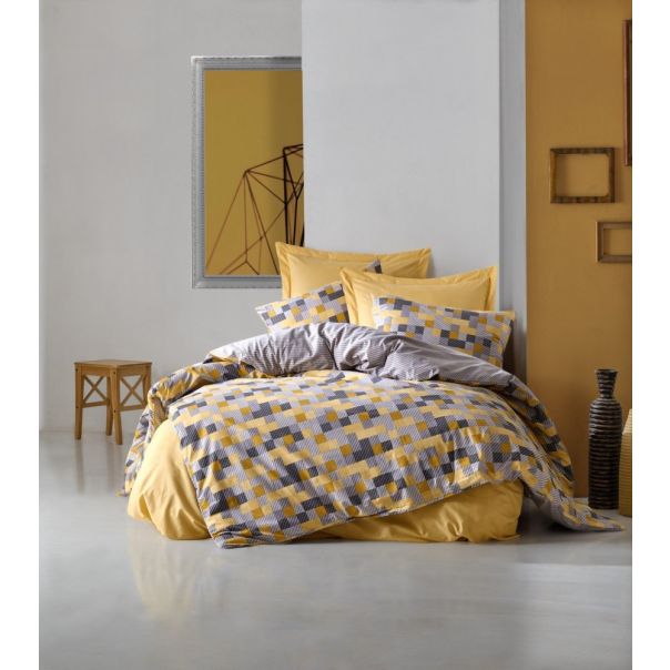 L`ESSENTIEL MAISON Ranforce posteljina 260x220 cm Elon Yellow