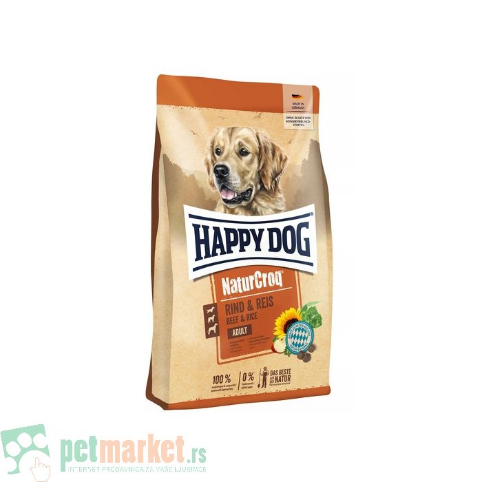 Happy Dog NaturCroq: Hrana za odrasle pse Adult, Govedina