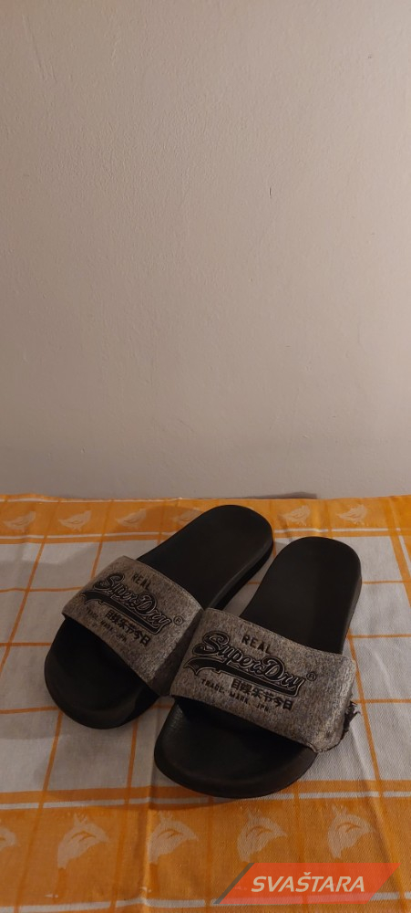 Muške papuče SUPERDRY sive