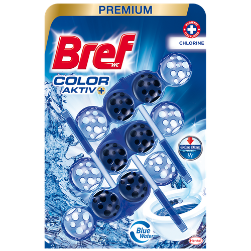 Bref WC osveživač Blue Aktiv Chlorine 3x50g