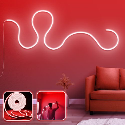 Modern Wall - Large - Red Red Decorative Wall Led Lighting